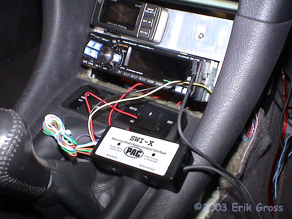 1995 3000GT: Steering Wheel Radio Controls with Aftermarket Head Unit