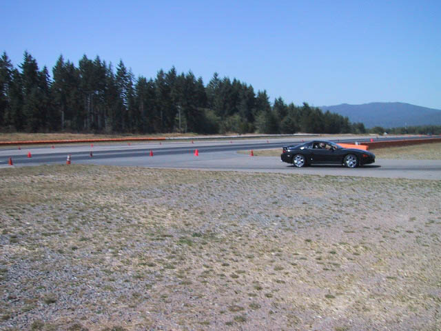 coasting before the left onto the front straight